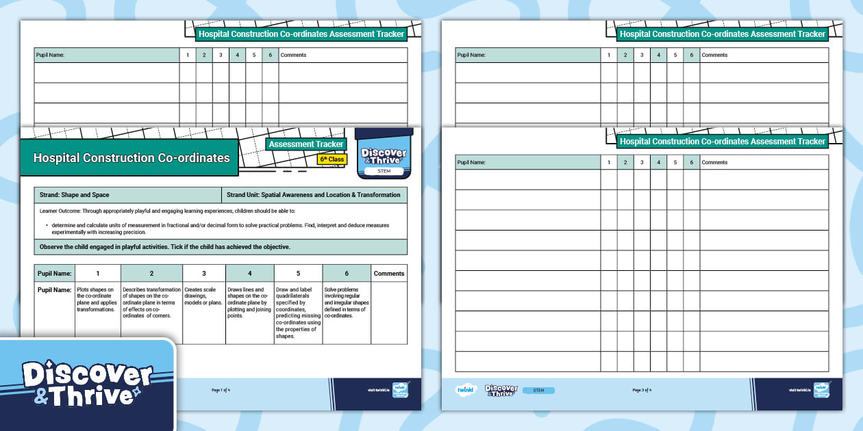 Hospital Transformation and Co-ordinates Assessment Tracker