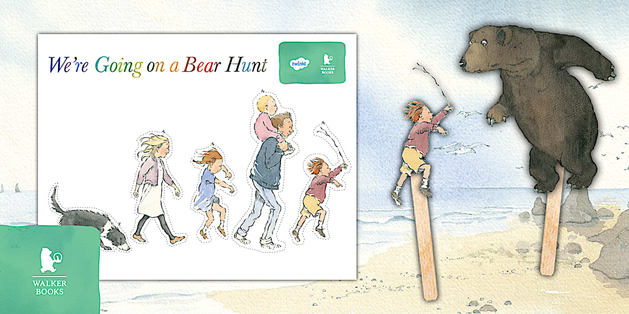 FREE! - We’re Going on a Bear Hunt Stick Puppet | Reading | Craft