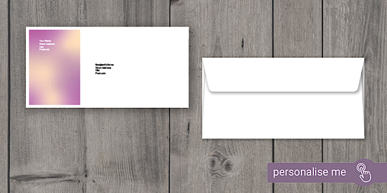 Evening Glow Holographic Envelope