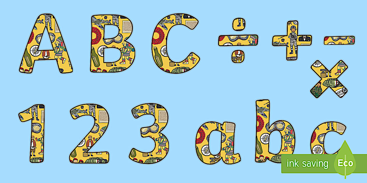 History Title Display Lettering (teacher made) - Twinkl