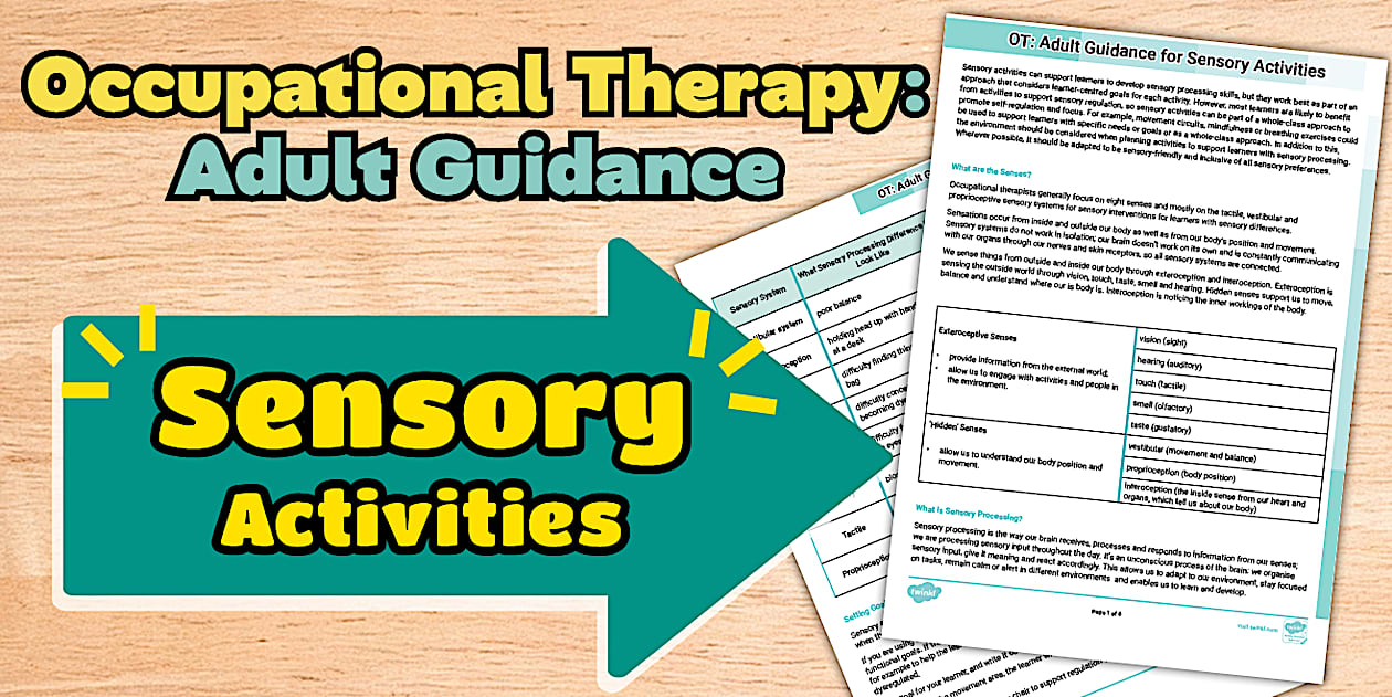 OT: Adult Guidance for Sensory Activities