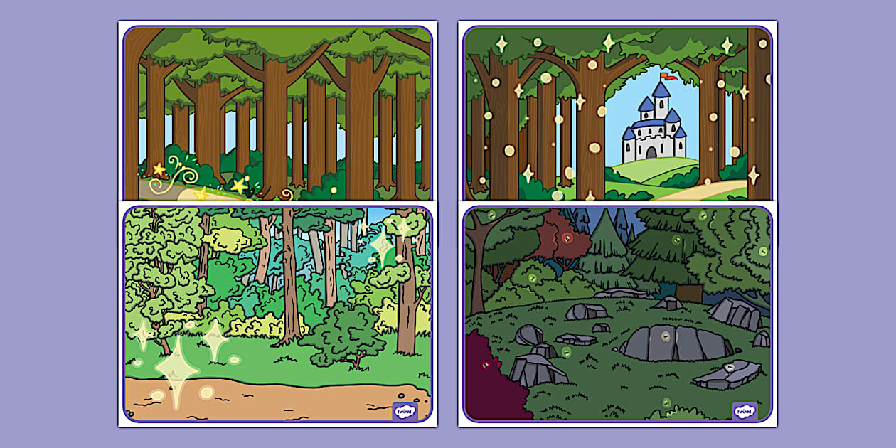 Magical Forest Backgrounds Small World Posters - Twinkl