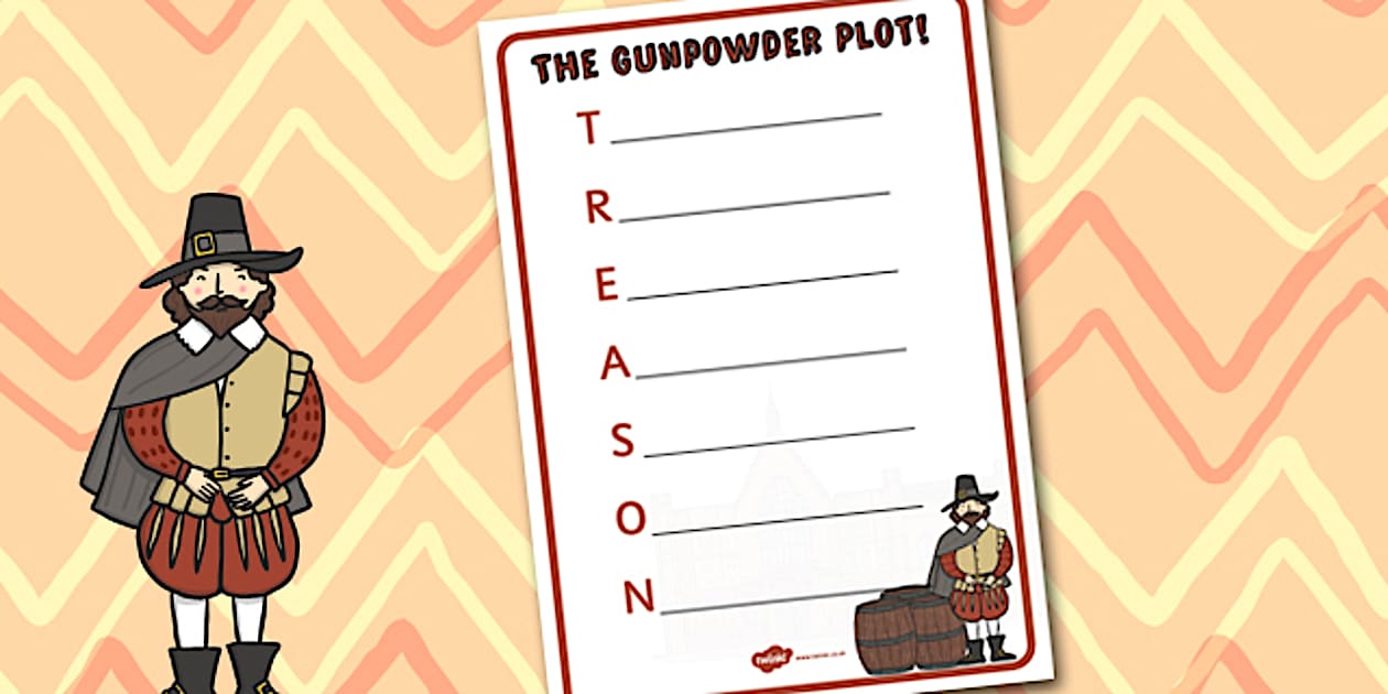 The Gunpowder Plot Poem Template - KS1 Resources - Twinkl