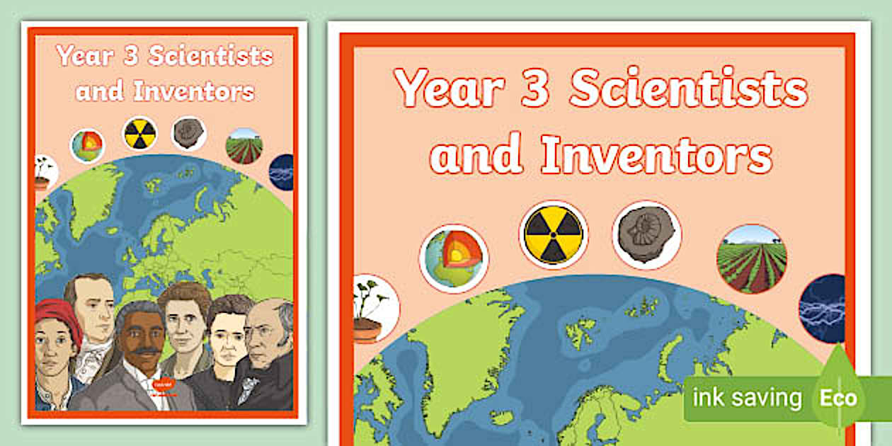 👉 Year 3 Scientists and Inventors Book Cover - Twinkl