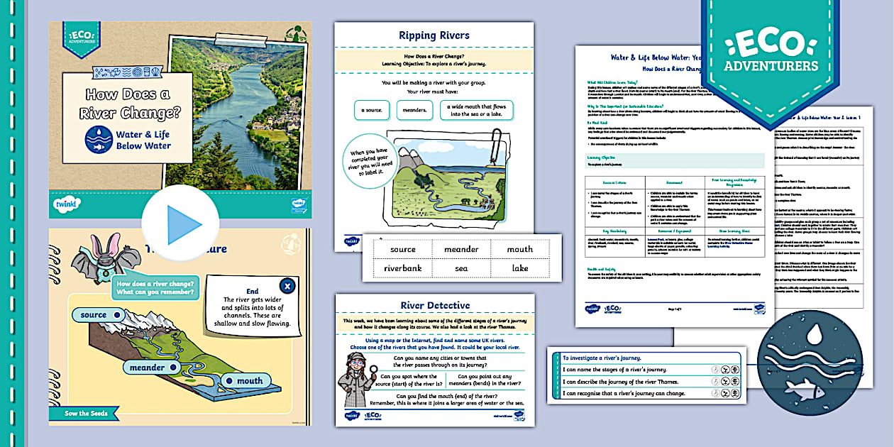 Year 2: Lesson 1 - How Does a River Change? (teacher made)