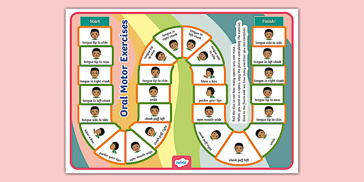 Oral Motor Exercises Board Game (teacher made) - Twinkl