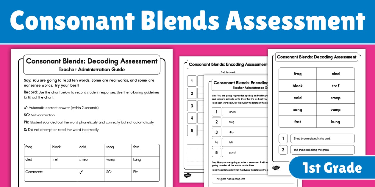 Decoding Consonant Blends | Resource | Twinkl USA