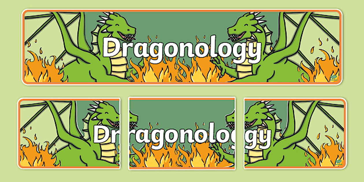 Dragonology Display Banner - Twinkl