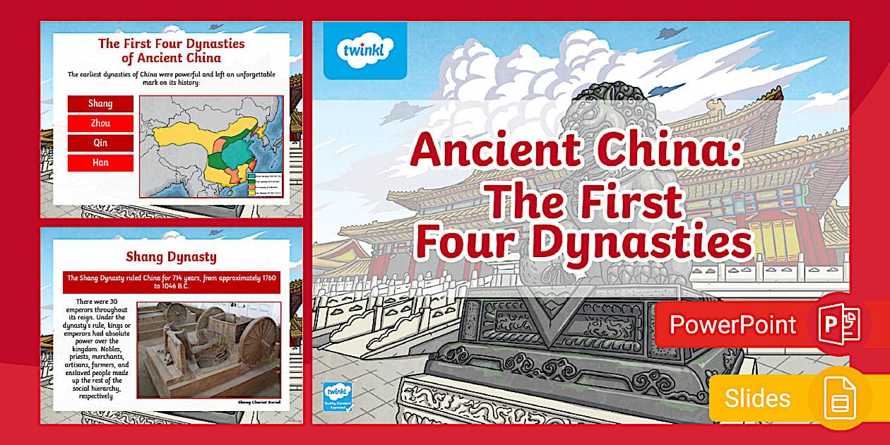 Ancient China: The First Four Dynasties PowerPoint & Google Slides for ...