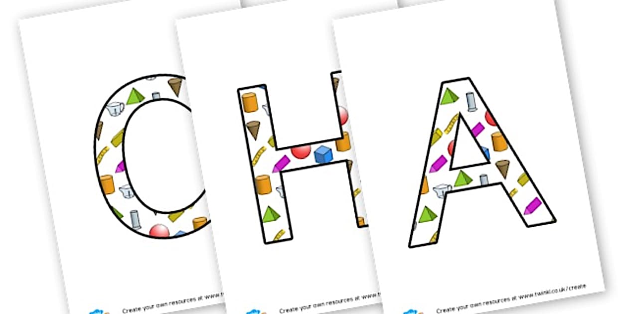 MATHS - display lettering