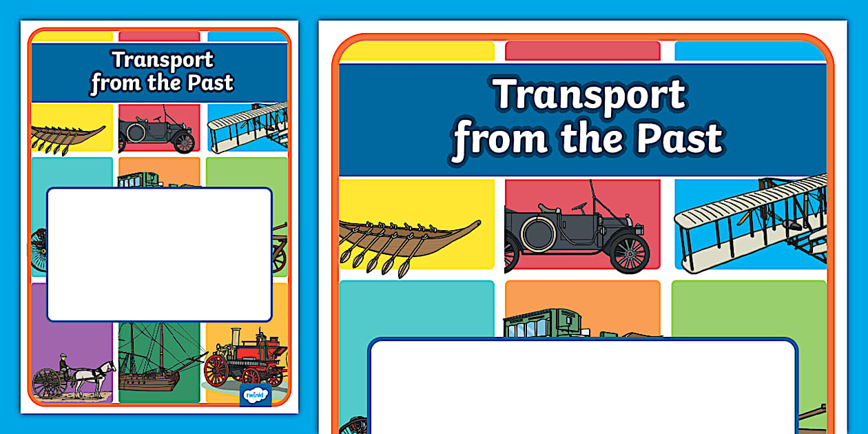 Transport from the Past Title Page - KS1 - Twinkl