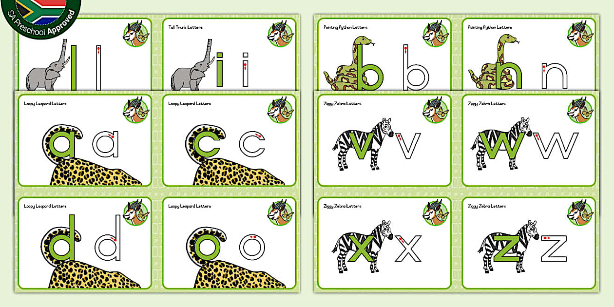 Letter Formation Family Cards