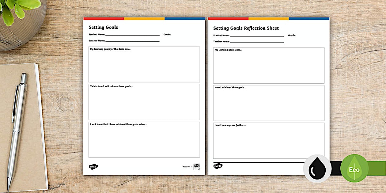 British Columbia Editable Intermediate Goal Setting Activity
