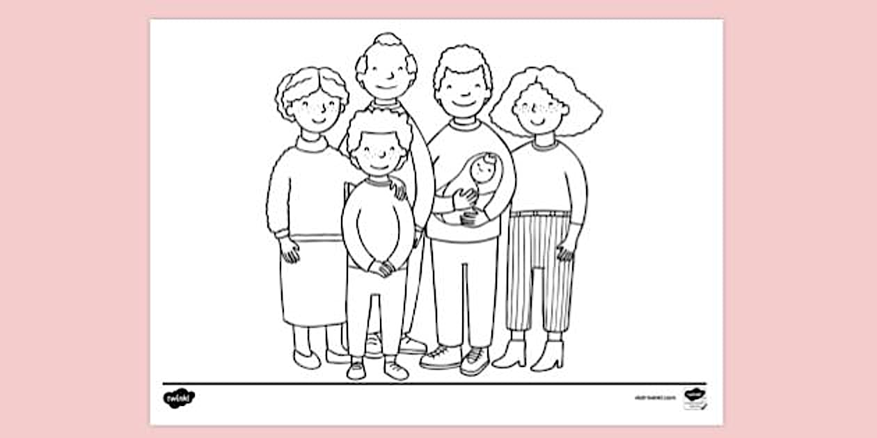 Family colouring pages | Twinkl (teacher made) - Twinkl