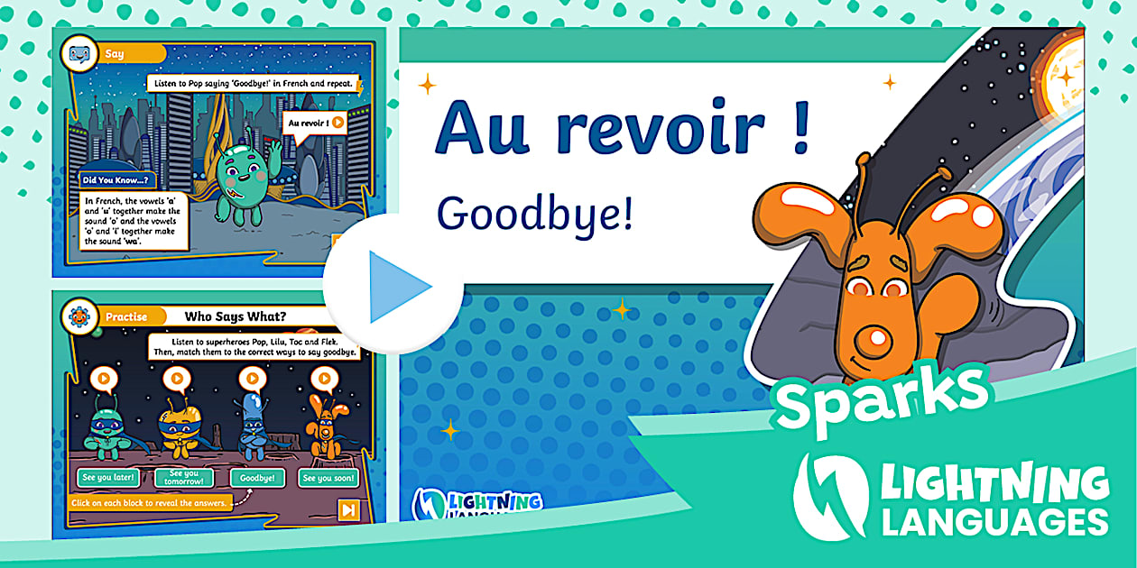 👉 Languages | French | Sparks | Greetings PowerPoint 2