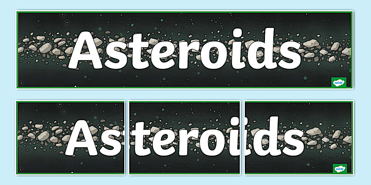 Asteroids Heading Display Banner (teacher made) - Twinkl