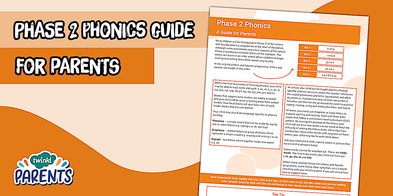 Phase 2 Phonics Guide for Parents