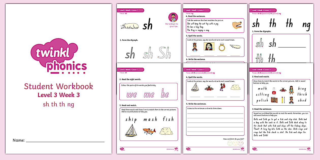 Twinkl Phonics: Level 3: Week 3: Workbook - Twinkl