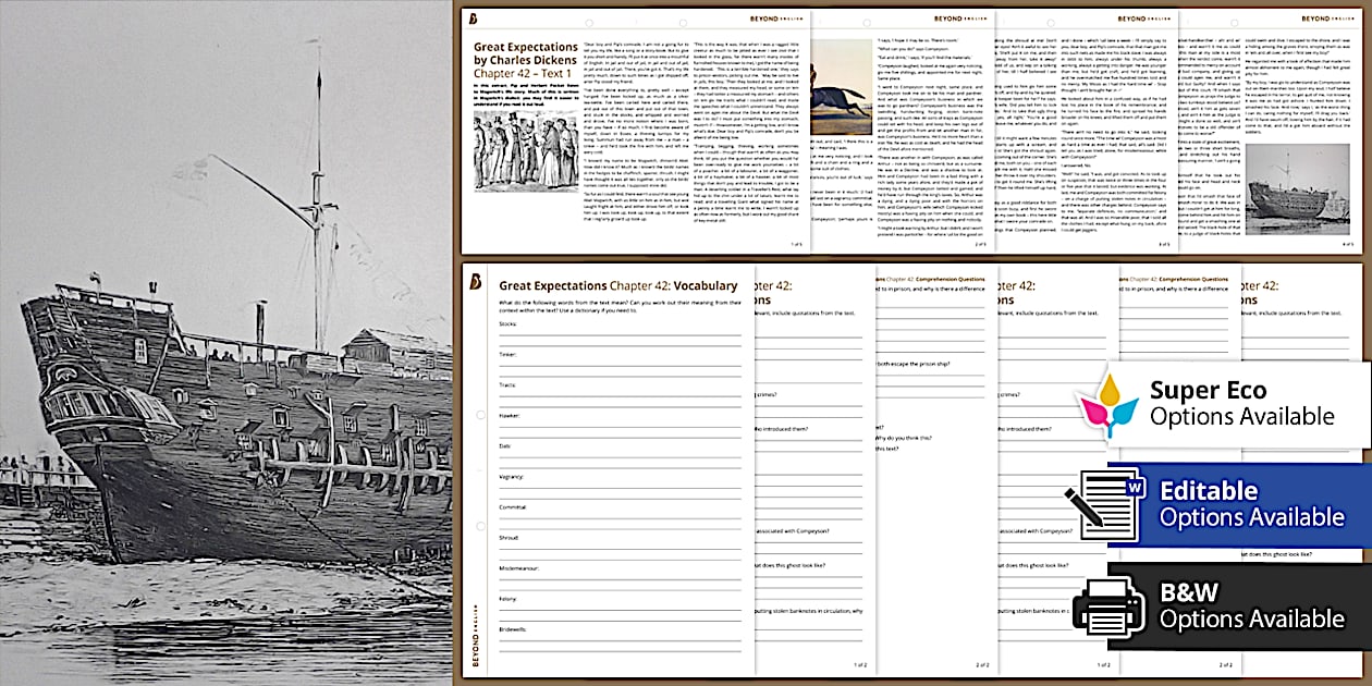 Editable Great Expectations Chapter 42: Lesson 13 - Twinkl