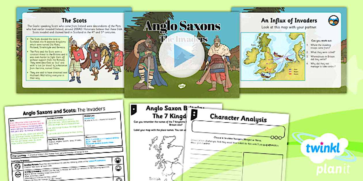 Anglo Saxons & Scots: The Invaders LKS2 Lesson Pack 1