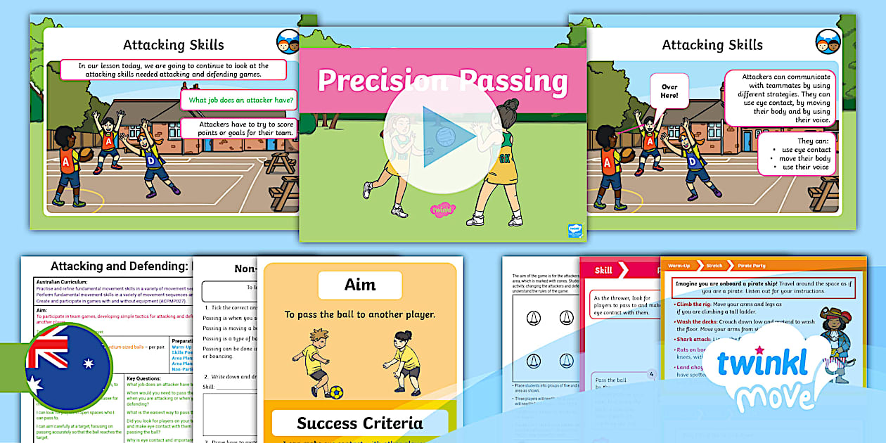 Move PE Year 2 Attacking and Defending Lesson 5: Precision Passing