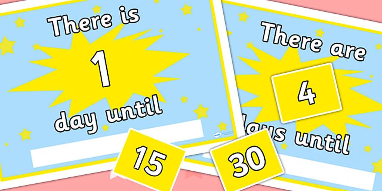 Holiday Countdown Template | Countdown Calendar Editable