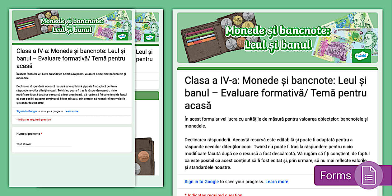 Monede și bancnote Clasa 4 Evaluare Temă pentru acasă