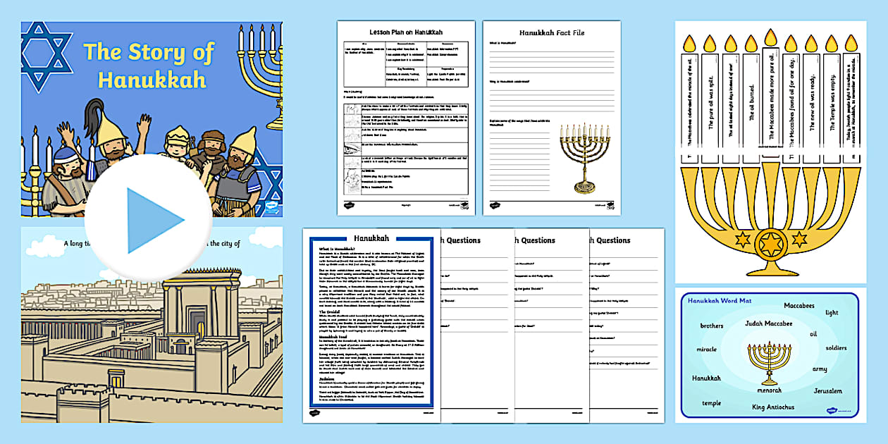 Hanukkah Lesson Teaching Pack (Teacher-Made) - Twinkl
