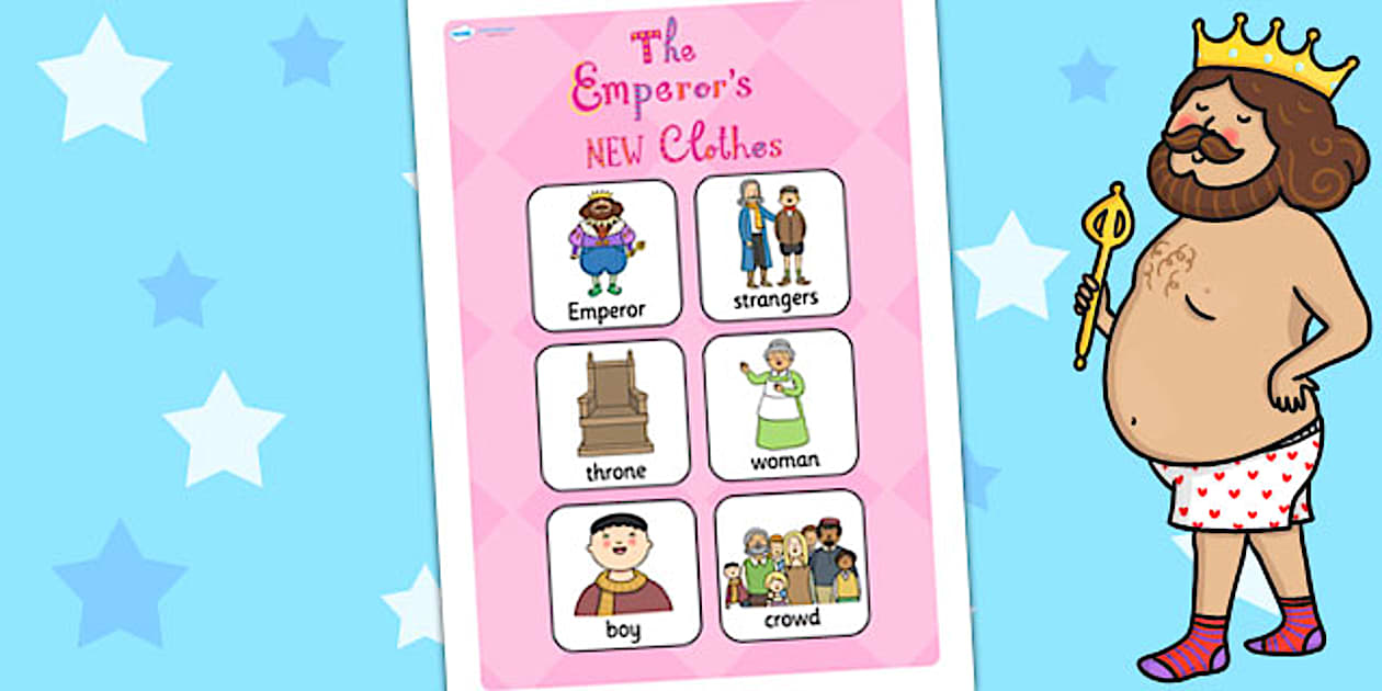The Emperor's New Clothes Vocabulary Poster (Lehrer gemacht)