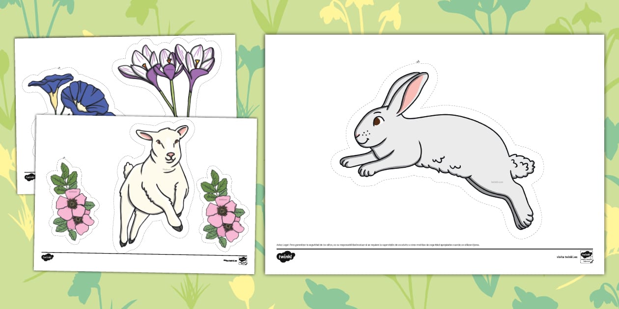 Recortables: La primavera - Twinkl