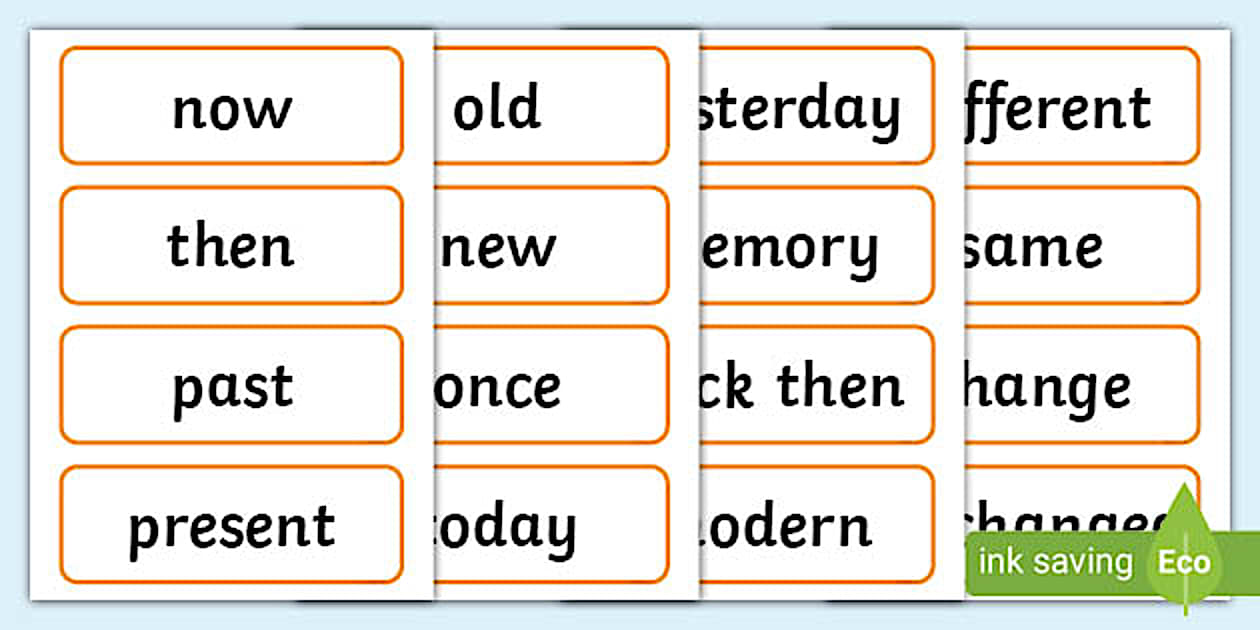 Cursive Now and Then Key Words (teacher made) - Twinkl