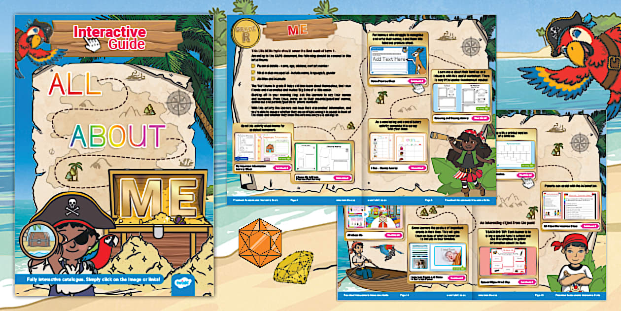 FREE! - All About Me: Interactive Guide | Back To School | Twinkl ZA