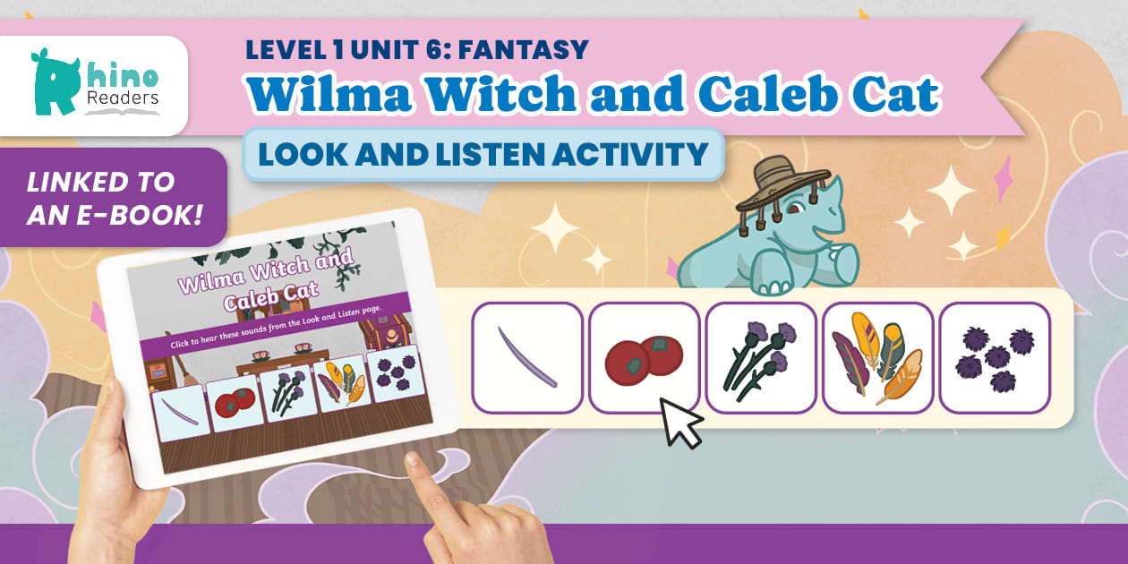 Wilma Witch and Caleb Cat - Look and Listen Activity