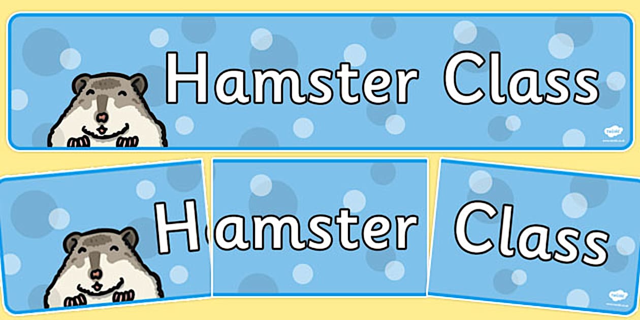 👉 Hamster Class Display Banner (teacher made) - Twinkl