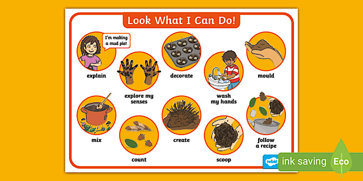 EYFS Mud Kitchen Skills Action Mat (teacher made) - Twinkl