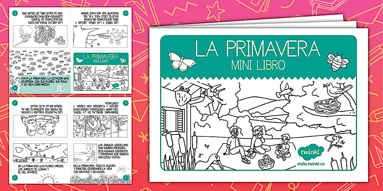 Minilibro: La primavera (Teacher-Made) - Twinkl