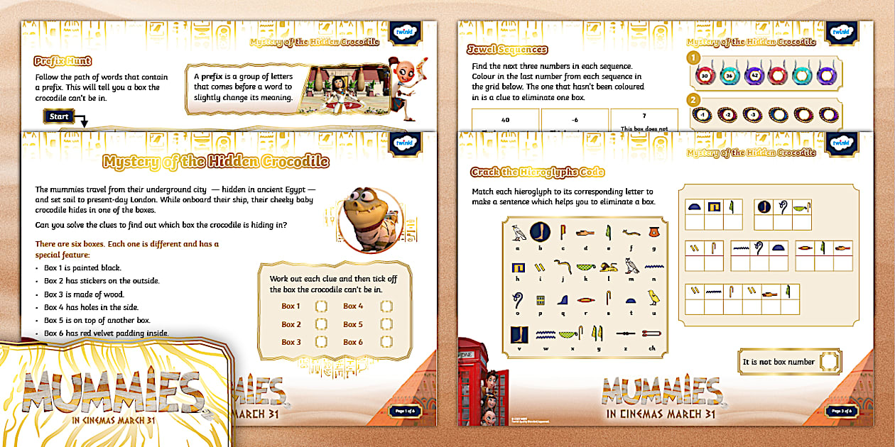 Mummies: Mystery of the Hidden Crocodile [Ages 7-11]