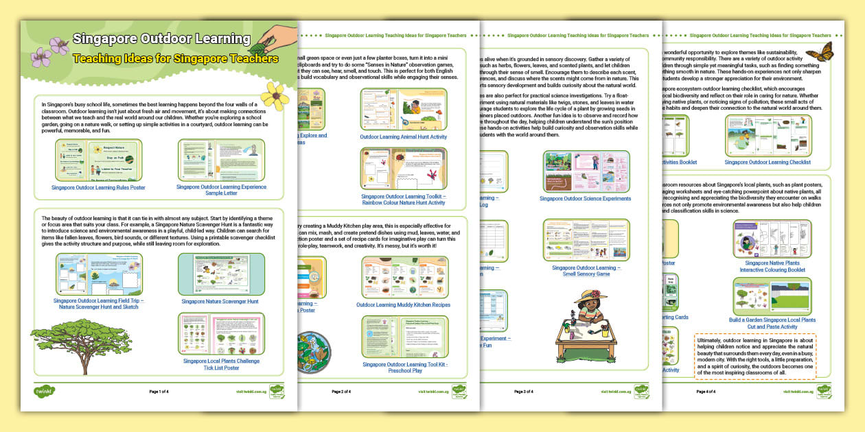 Teaching Tips for Outdoor Learning (teacher made) - Twinkl