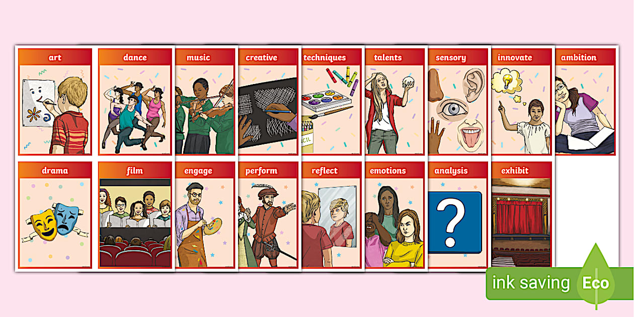 CfW: Expressive Arts Display Vocabulary (teacher made)