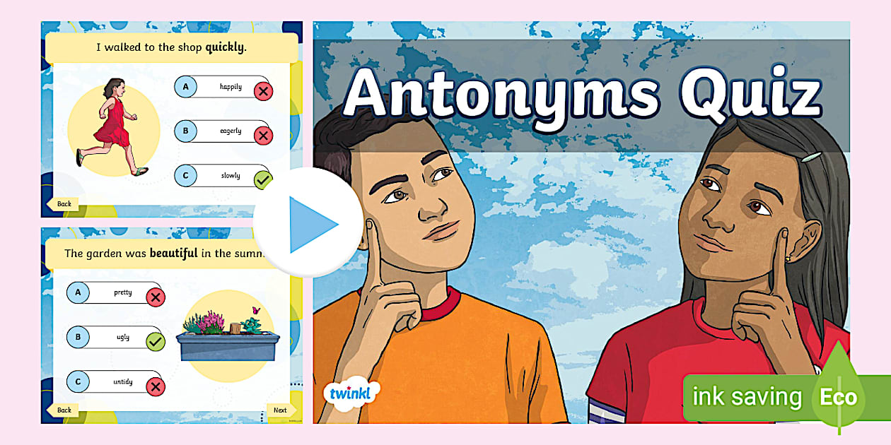 This Antonyms PowerPoint Quiz is a fun and interactive way to check your