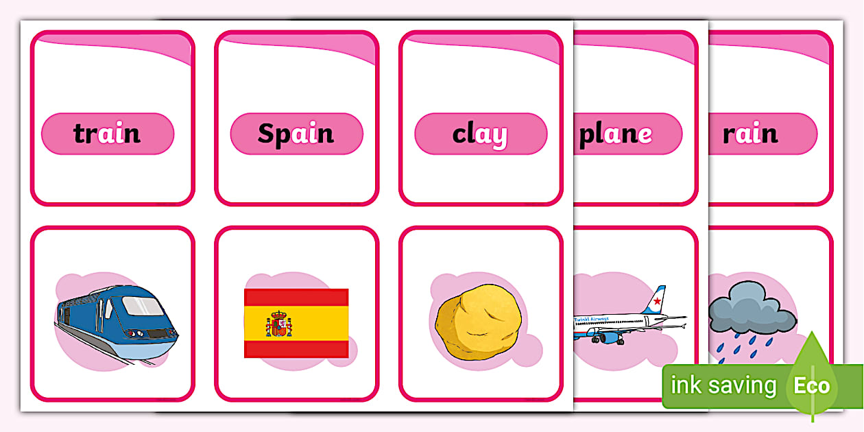 'ai' sound Snap Cards Junior Infants/Senior Infants