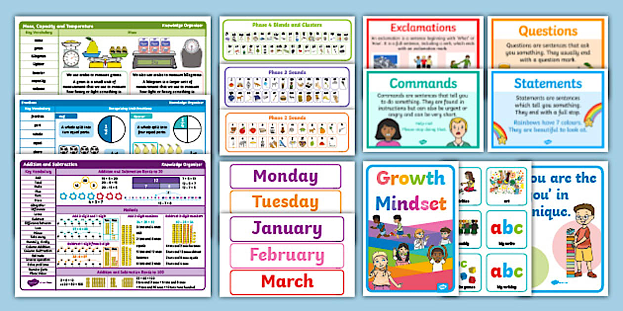 Classroom Essentials for Year 2 Resource Pack (teacher made)