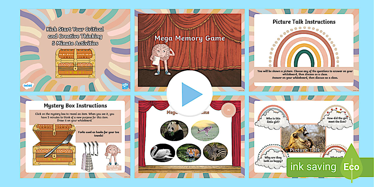 Kick-Start Your Critical and Creative Thinking - Twinkl