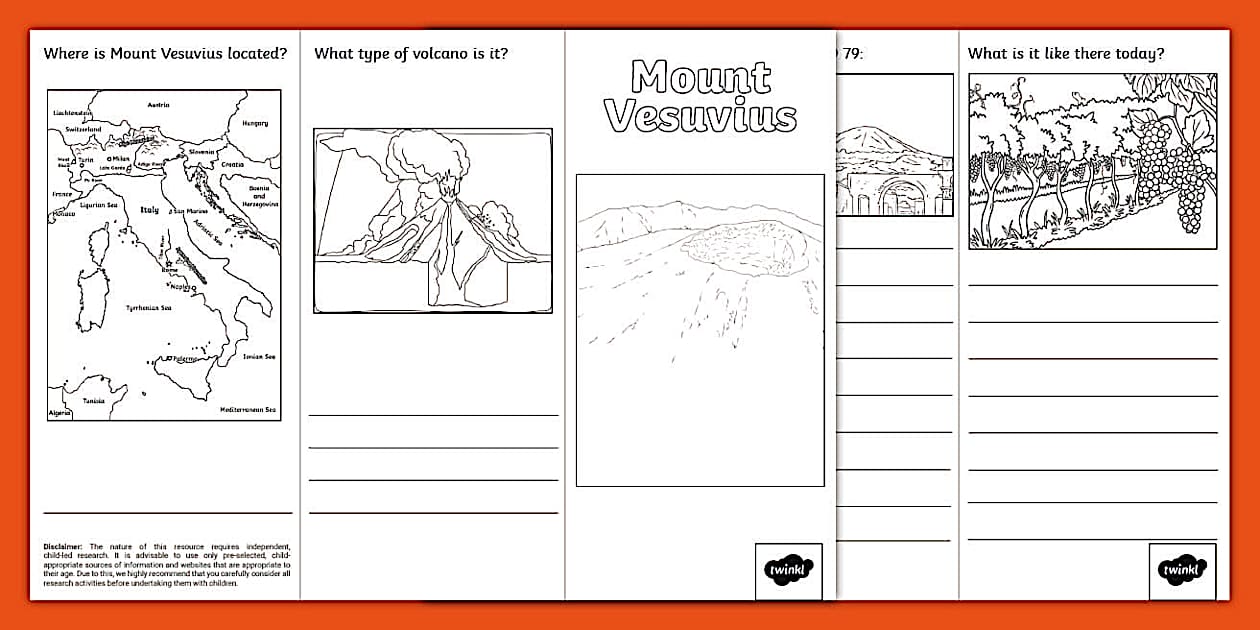 Mount Vesuvius Activity Leaflet (teacher made) - Twinkl