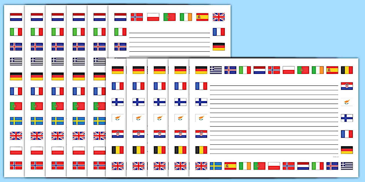 Editable Europe Page Border Pack - Twinkl