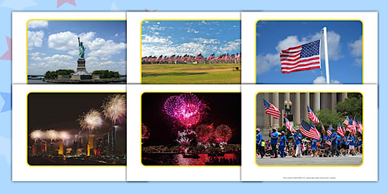 American Independence Day Photo Pack - ESL July 4th Photos