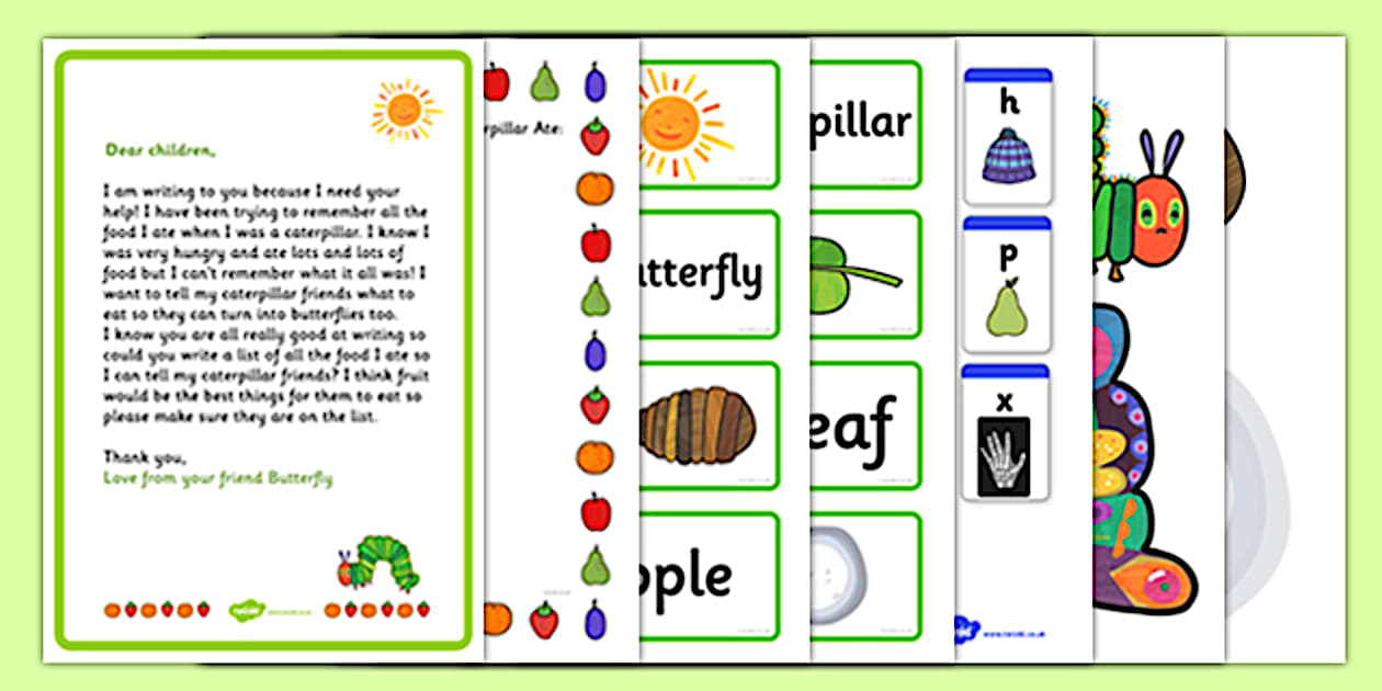 List Writing Activity Pack to Support Teaching on The Very Hungry ...