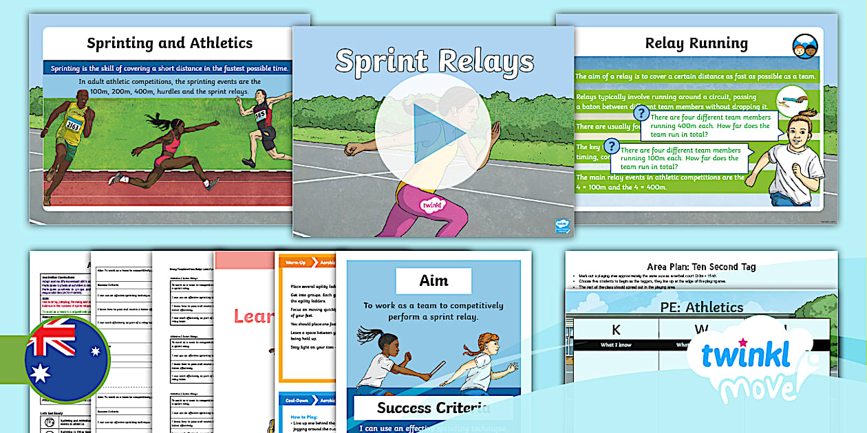 Move PE Y6 Athletics: Lesson 2: Sprint Relays Lesson Pack