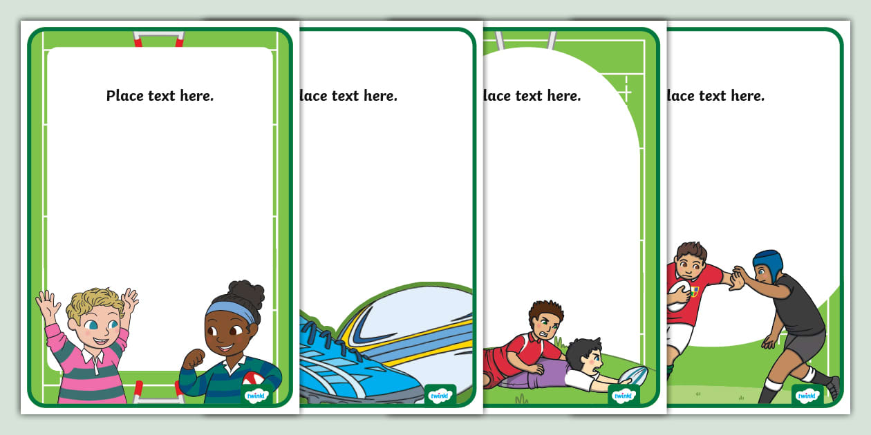 Rugby League Editable Poster Set