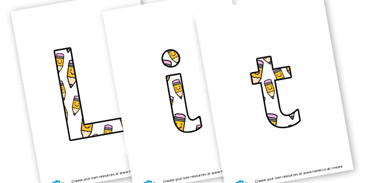 Literacy Learning Wall - display lettering (Teacher-Made)